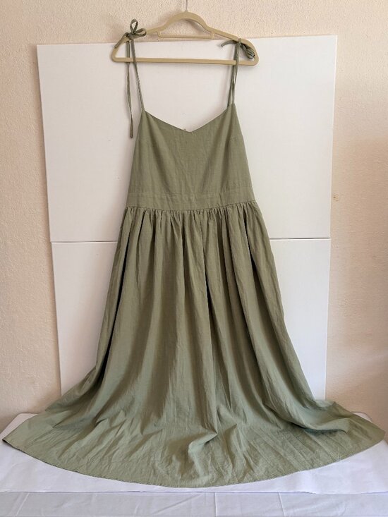 Commense | Dresses | Commence Woman Sage Green Linenviscose Halter ...